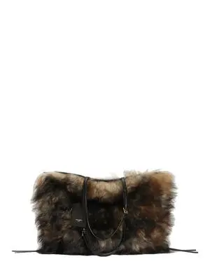 Dolce & Gabbana Atene Fur Shopping Bag - Multicolor