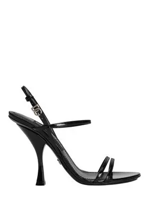 Dolce & Gabbana Polished Calfskin Sandals - Black