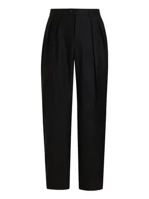 Dolce & Gabbana Wool Gabardine Trousers - Black