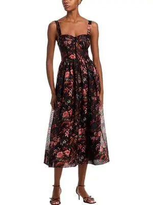 Cara Cara Pheobe Midi Dress - Pindell Black