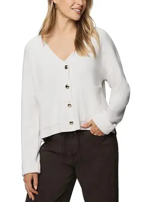 Splendid Libby Cropped Cardigan - Pale Oak Heather
