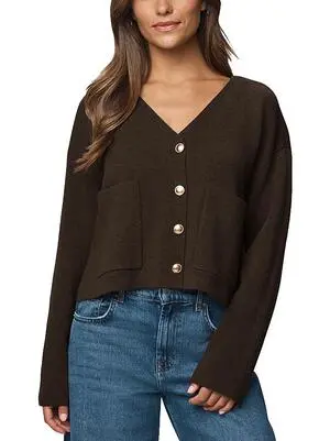 Splendid Libby Cropped Cardigan Soft Chocolate