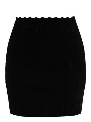 Chloé Mini Wool Skirt - Black