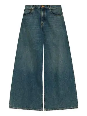 Balmain Wide-leg Jeans - Blue