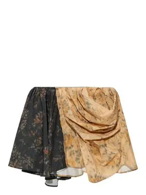 GANNI Draped A-Line Skirt