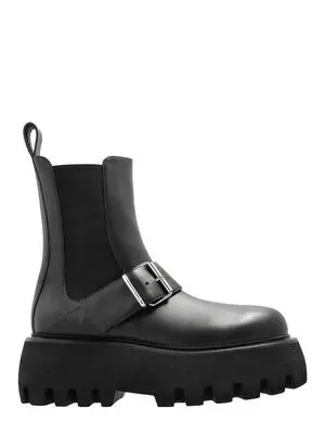 Alexander McQueen Platform Ankle Boots - Black