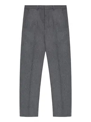 Ami Pleated Wide Leg Trousers - Grey