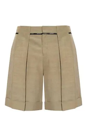 Balmain Pleated Shorts - Beige