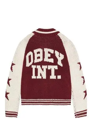 Obey Int. Cowichan Sweater - Tawny Port