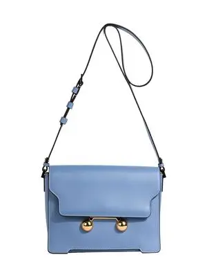 Marni Trunkaroo Leather Shoulder Bag - Light Blue