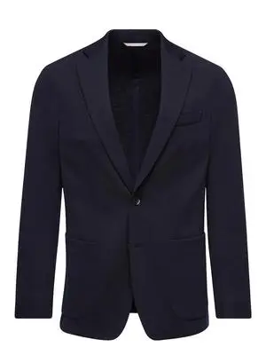 EMANUEL BERG Wool Blend Sport Coat - Navy