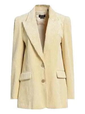 Isabel Marant Single-breasted Corduroy Blazer - Yellow