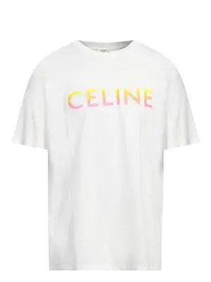 Celine T-shirt Size Cotton - White