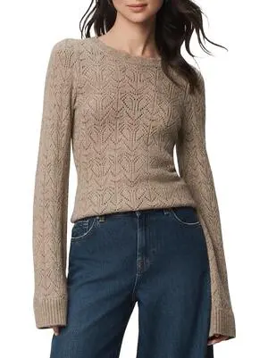 Splendid Open Stitch Sweater - Light Cedar Beige Heather