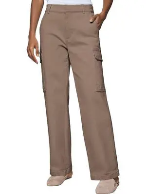 Splendid Ottilie Cotton-blend Cargo Pants - Cedar Brown