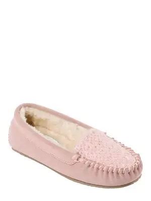 Minnetonka Cosi Faux Shearling Slipper Blush
