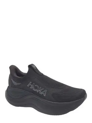 HOKA Skyward Laceless Recovery Sneakers - Black/black