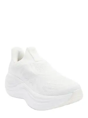 HOKA Skyward Laceless Recovery Sneakers - White/white