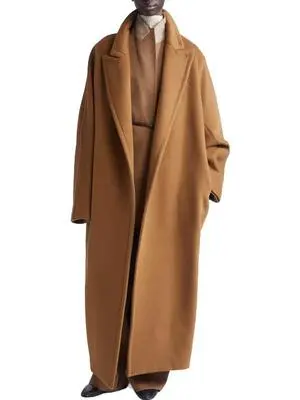 FFORME Yves Wool-blend Cocoon Coat - Camel