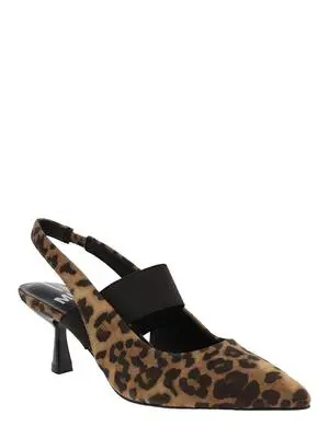 Mia Nicolette Slingback Pumps Leopard Print