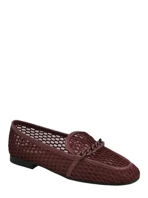 Mia Bailee Mesh Loafer - Burgundy