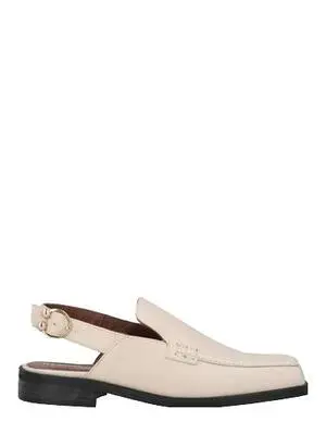 ALOHAS Leather Mules - Beige