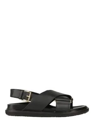 Marni Leather Sandals - Black