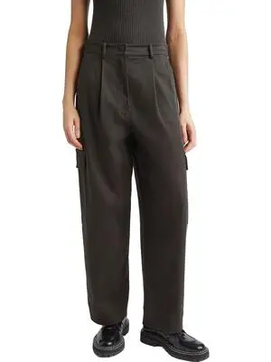 Max Mara Enigma Pleated Cargo Pants - Green