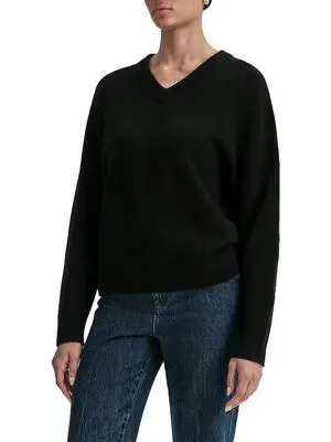 A.L.C. Calven V-neck Cashmere Sweater - Black