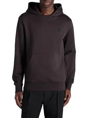 Moncler Logo Patch Cotton Hoodie - Espresso