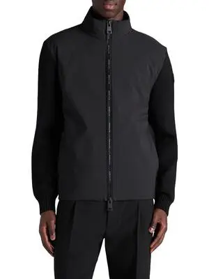 Moncler Mixed Media Down Jacket - Black