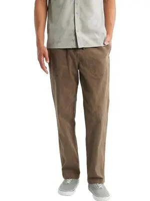ROARK Made To Fade Stretch Cotton Drawstring Pants - Washed Brown