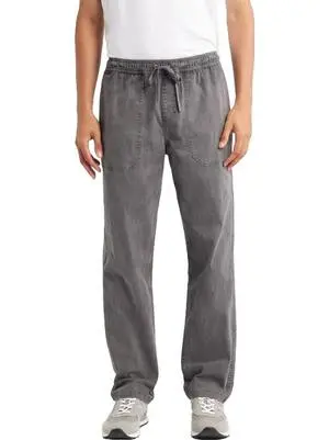 ROARK Made To Fade Stretch Cotton Drawstring Pants - Washed Smoke
