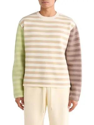 HONOR THE GIFT Striped Knit Sweater - Bone