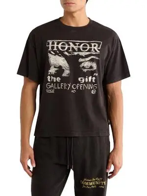 HONOR THE GIFT Art That Reflects Graphic T-shirt - Black