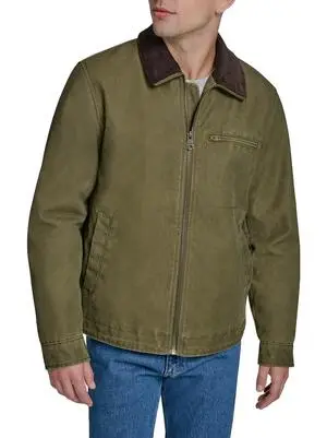 LEVI'S Zip Front Barn Jacket - Light Olive
