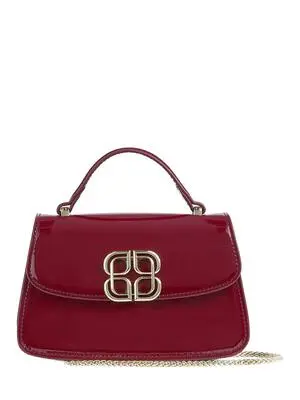 LK BENNETT Annabelle Grab Top Handle Bag - Burgundy