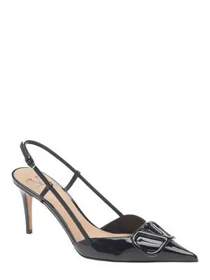 VALENTINO VLOGO Pointed Toe Slingback Pumps