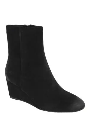 Gentle Souls Nash Wedge Bootie Black Suede