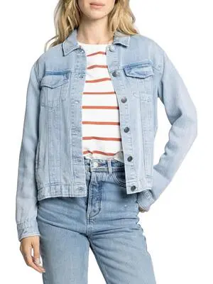 THREAD & SUPPLY Jackie Denim Trucker Jacket - Sabrina Wash