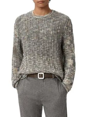 John Varvatos Marsala Wool Crewneck Sweater - Terra Brown