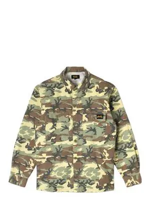 STAN RAY Woodland Camo Cotton Ripstop Button-up Shirt - Woodland Dpm Ripstop