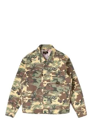 STAN RAY Woodland Camo Lined Trucker Jacket - Woodland Dpm Duck