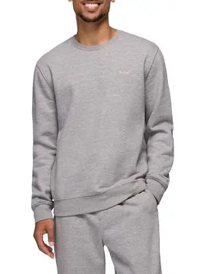 Prana Fleece Crewneck Sweatshirt - Heather Grey