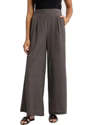 BOBEAU High Waist Wide Leg Trousers