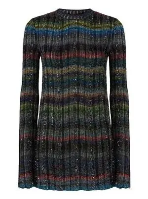 Missoni Crew Neck Sweater With Wave Pattern - Multicoloured