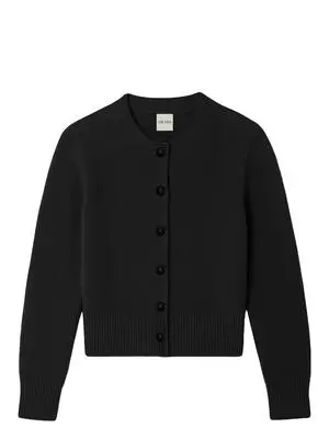 VIR VITA Cashmere Button-up Cardigan - Black