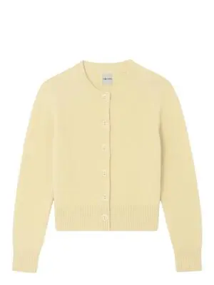 VIR VITA Cashmere Button-Up Cardigan Butter