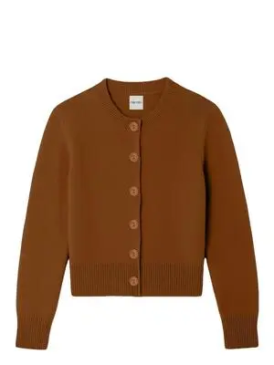 VIR VITA Cashmere Button-up Cardigan - Fawn