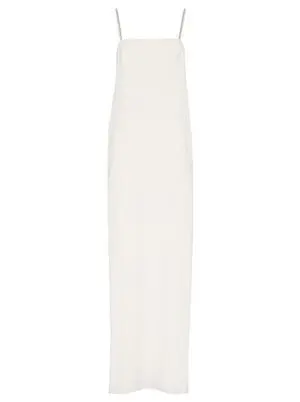 Brunello Cucinelli Dress With Monili - White